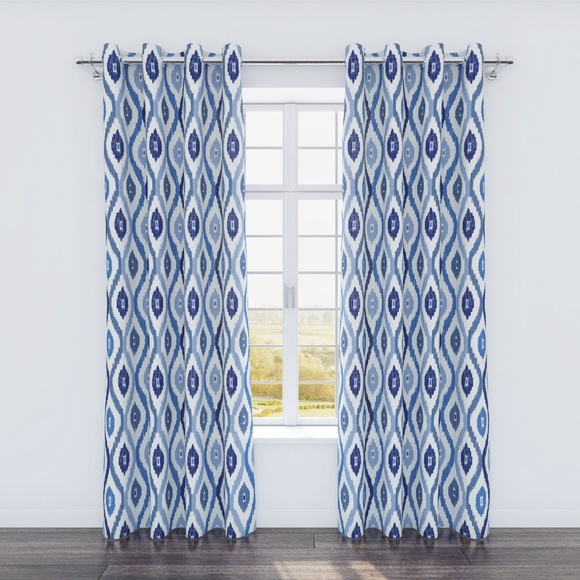 Twill & Birch | Accents | Twill Birch Curtain Bundle Of 2 Luna Indigo ...